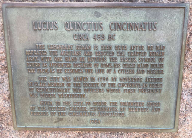De Cincinnatus à George Washington – Un Jour en Amérique