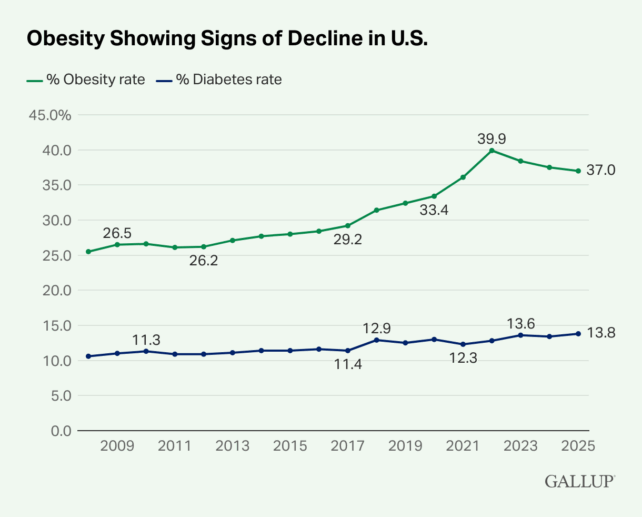 Le taux d’obésité est en baisse aux États-Unis – Un Jour en Amérique